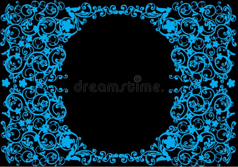 Blue Scroll Frame Stock Illustrations – 13,105 Blue Scroll Frame Stock ...