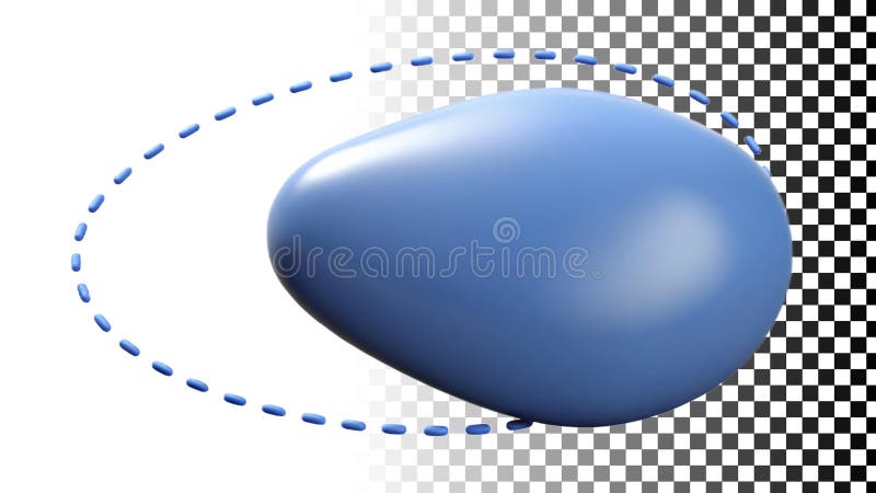 Blue Oval Shape, Geometric Element for Design and Abstract Compositions ...