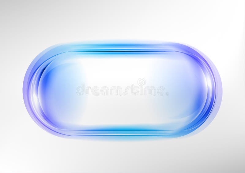 Blue Oval Basic Simple Shapes Isolated on White Background, Geometric ...