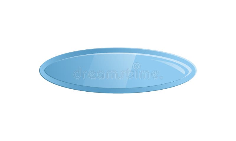 Blue Oval Window Option in Cartoon Style Stock Vector - Illustration of ...