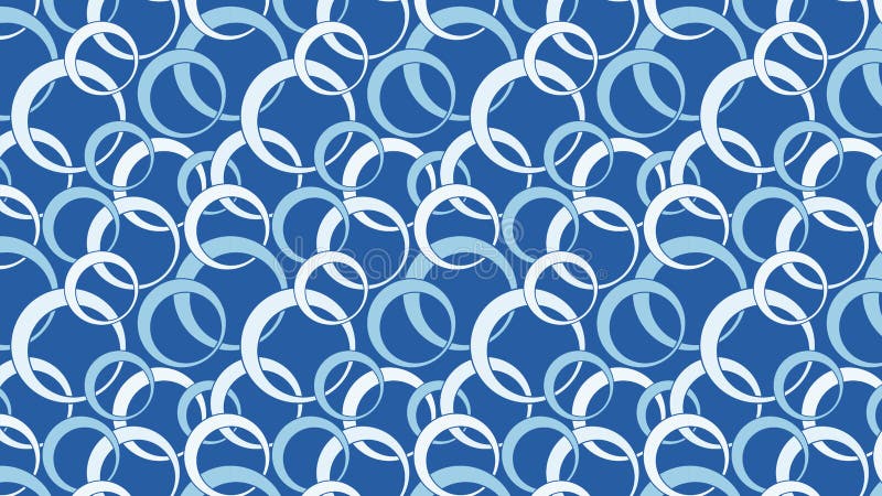 Blue Overlapping Circles Pattern Stock Vector - Illustration of blue ...