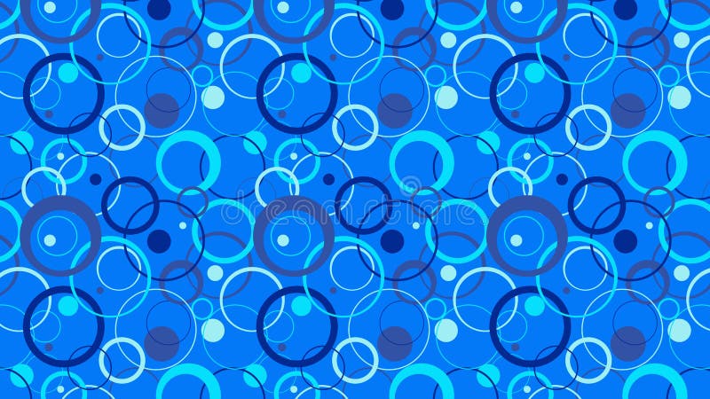Blue Overlapping Circles Pattern Background Vector Image Stock Image ...