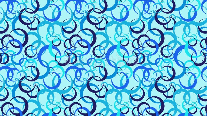 Blue Overlapping Circles Pattern Graphic Stock Vector - Illustration of ...