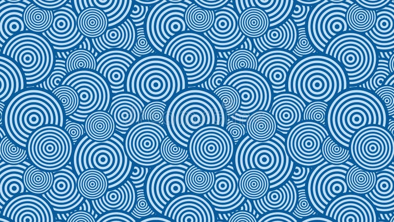 Blue Overlapping Circles Pattern Background Vector Image Stock Image - Image of swatch, cobalt ...