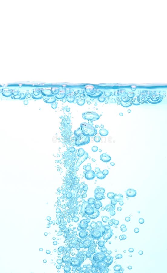 Blue Oxygen Bubbles, Under Water Stock Photo - Image of aqua, water ...