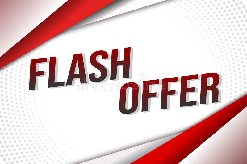 Flash Offer Word Concept Vector Stock Vector - Illustration of limited ...