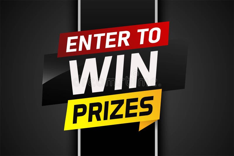 Enter To Win Prizes Word Concept Vector Illustration Stock Vector ...