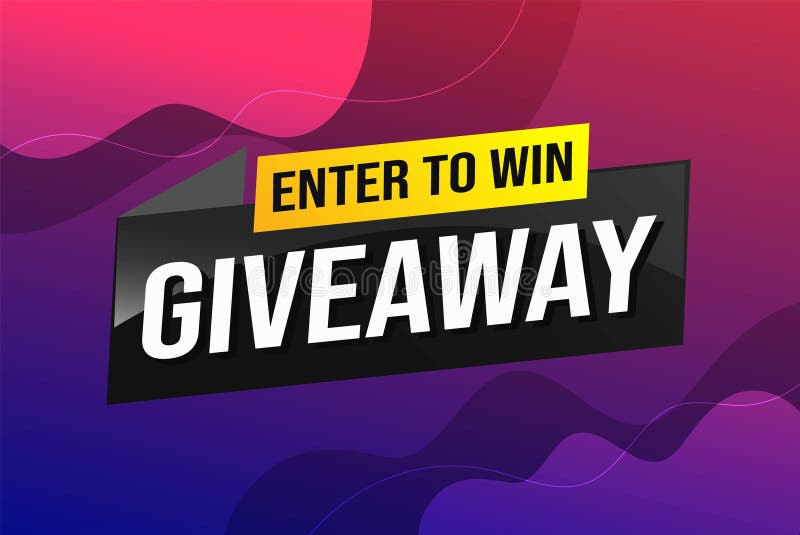 Giveaway Enter and Win Word Vector Illustration Stock Vector ...