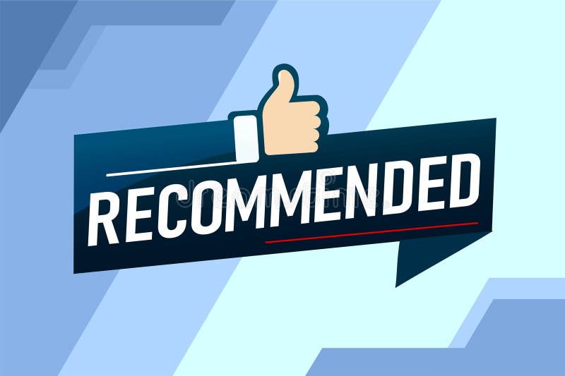 Recommended Word Concept Vector Illustration Stock Vector ...