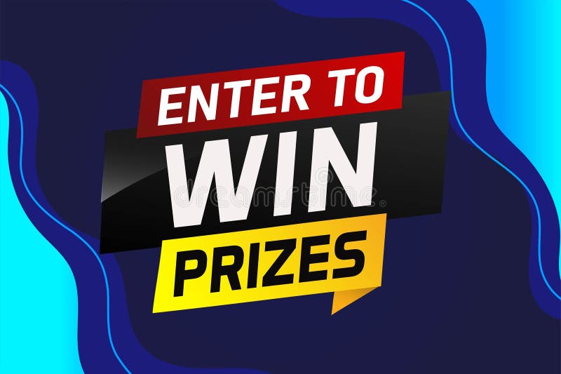 Enter To Win Prizes Word Concept Vector Illustration Stock Vector ...