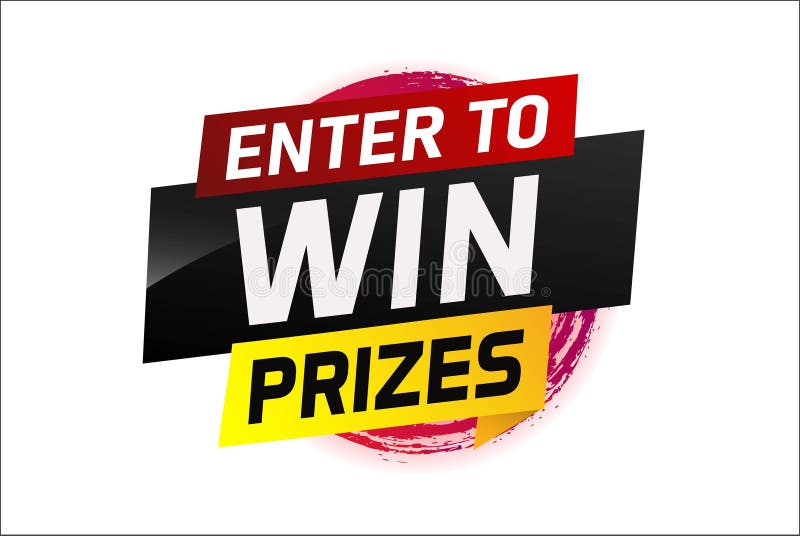 Enter To Win Prizes Word Concept Vector Illustration Stock Vector ...