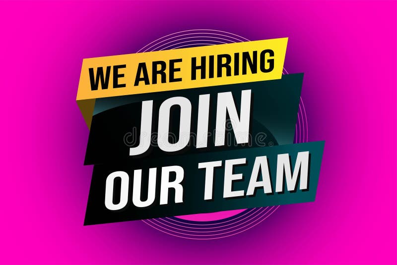 We are Hiring Join Our Team Word Concept Vector Illustration Stock ...