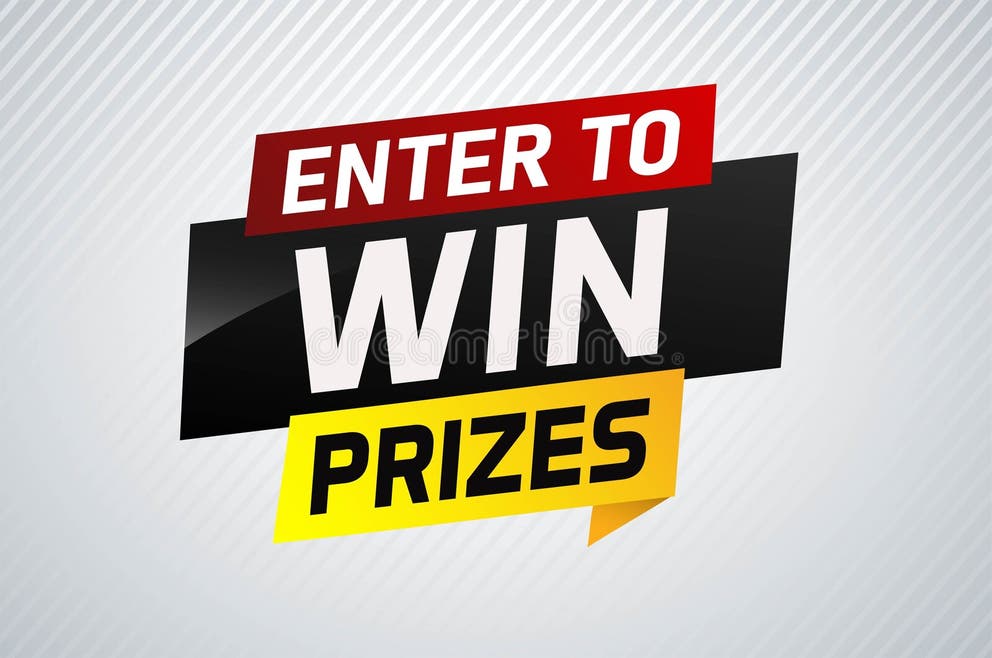 Enter To Win Prizes Word Concept Vector Illustration Stock Vector ...