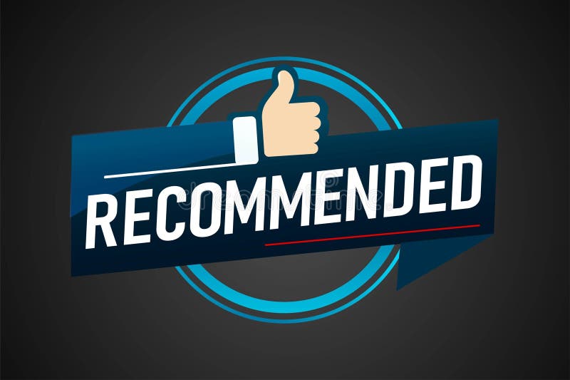 Recommended Word Concept Vector Illustration Stock Vector ...