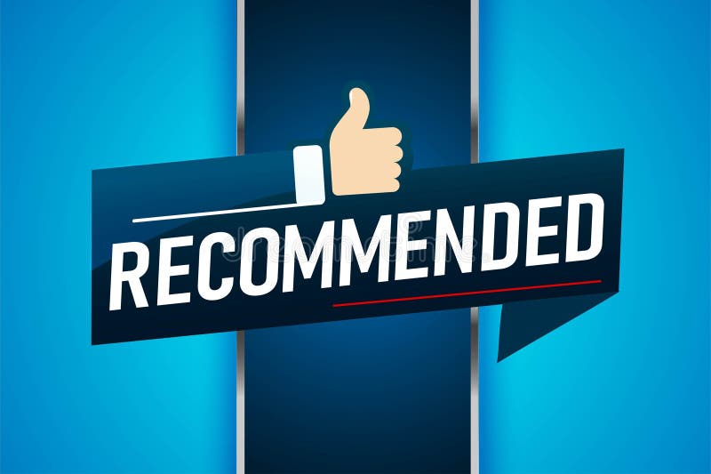 Recommended Word Concept Vector Illustration Stock Vector ...