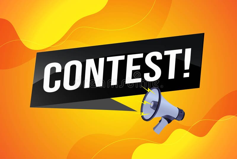 Contest Megaphone Loud Speaker Design for Ribbon Banner Poster Stock ...