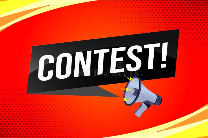 Contest Megaphone Loud Speaker Design for Ribbon Banner Poster Stock ...