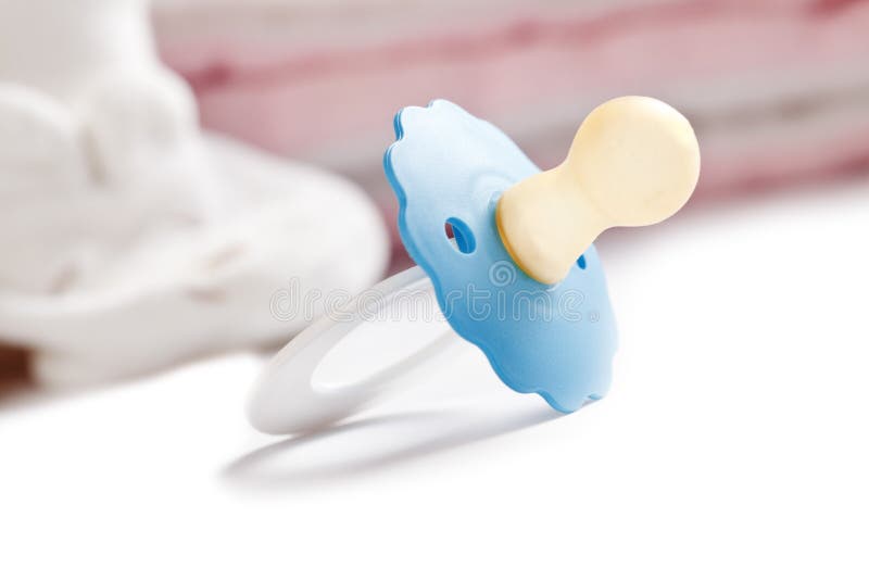 Blue pacifier stock photo. Image of childhood, toddler - 13056128