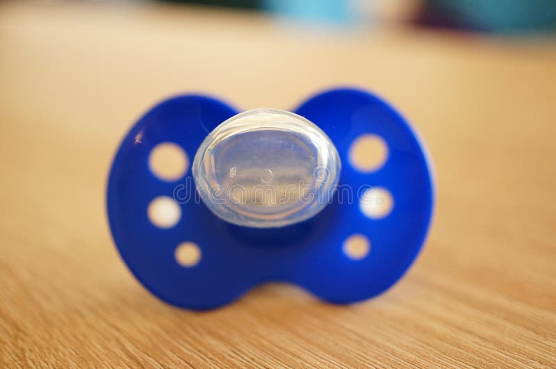 Blue pacifier stock photo. Image of plastic, blue, close - 51878400