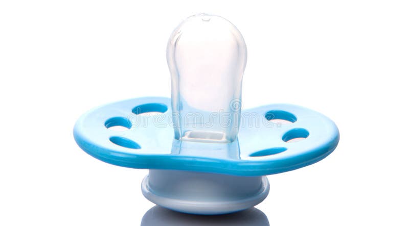 Blue Pacifier IV stock photo. Image of teat, shield, comforter - 44566554