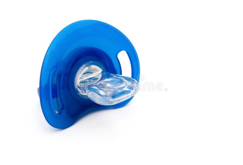 Blue pacifier isolated stock image. Image of isolated - 27844661