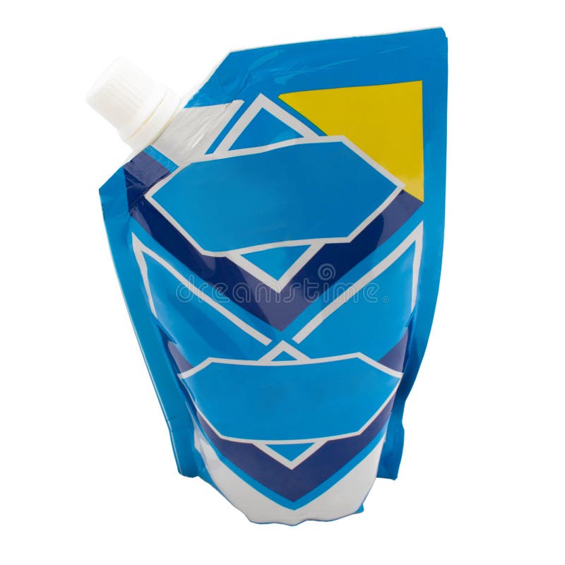 Blue Packaging Evaporated Milk Isolated White Stock Photos - Free ...