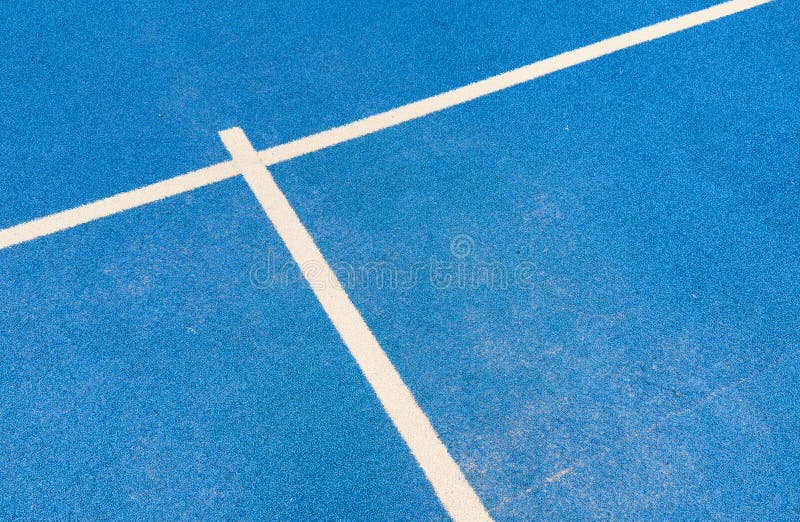Blue Padel and Tennis Net and Hard Court. Tennis Competition Concept ...