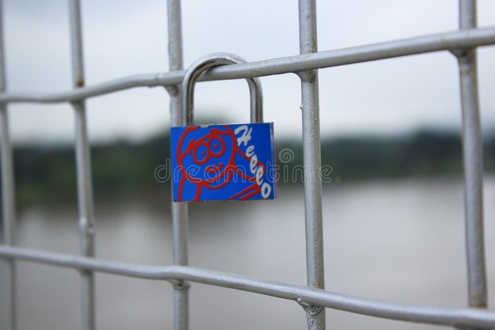 The blue padlock stock photo. Image of lock, blue, padlock - 70620110