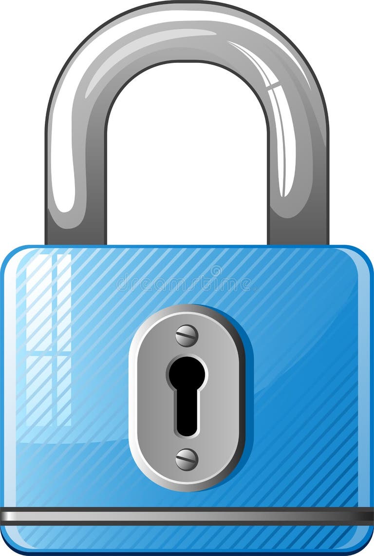 Blue Padlock Symbol Stock Illustrations – 24,852 Blue Padlock Symbol ...