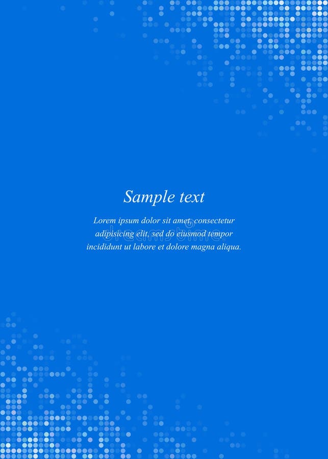Blue Page Corner Design Template Stock Vector - Illustration of ...
