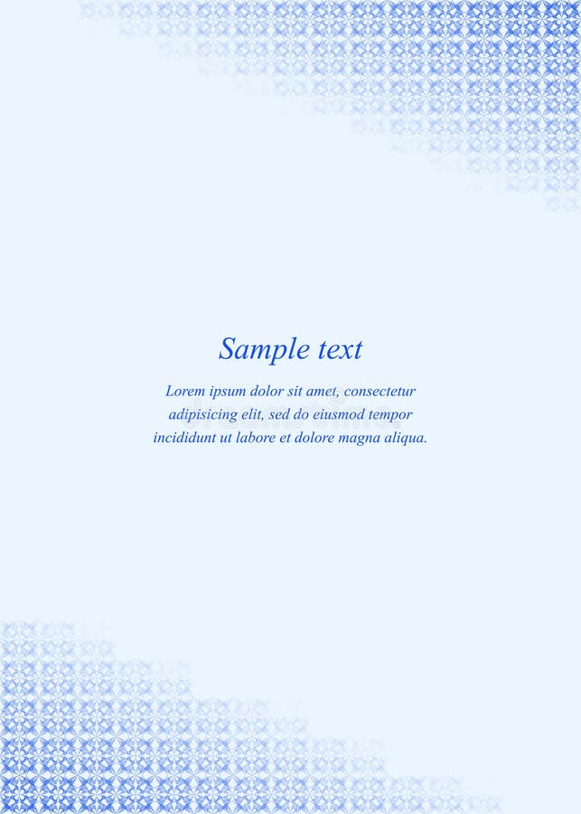 Blue Page Corner Design Template Set Stock Vector - Illustration of ...