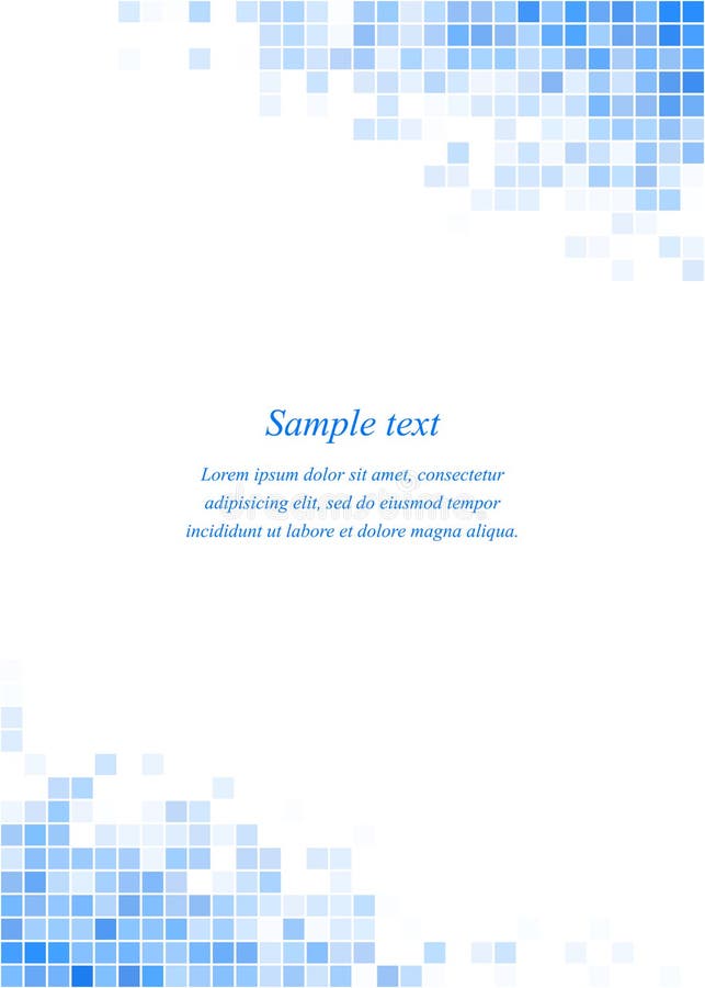 Blue Page Corner Design Template Stock Vector - Illustration of ...