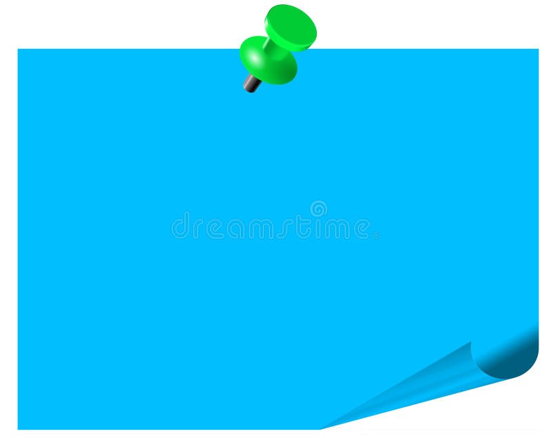 Blue Page Notes Pushpin Red 3d Rendering Stock Photos - Free & Royalty ...