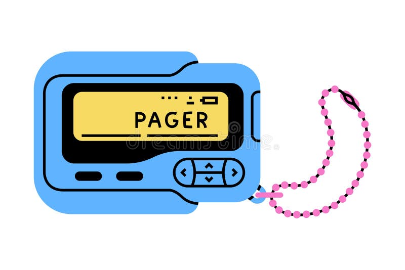 Pager Stock Illustrations – 888 Pager Stock Illustrations, Vectors ...