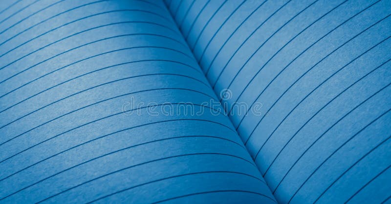 Blue Pages from a Lined Notebook. Background Stock Image - Image of ...
