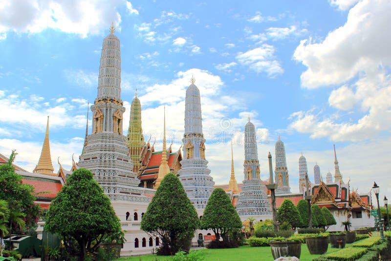 Blue Pagoda in Wat Phra Kaew Stock Image - Image of stupa, thai: 33770919