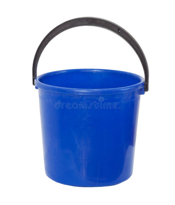 Blue pail stock image. Image of background, water, blue - 28621307