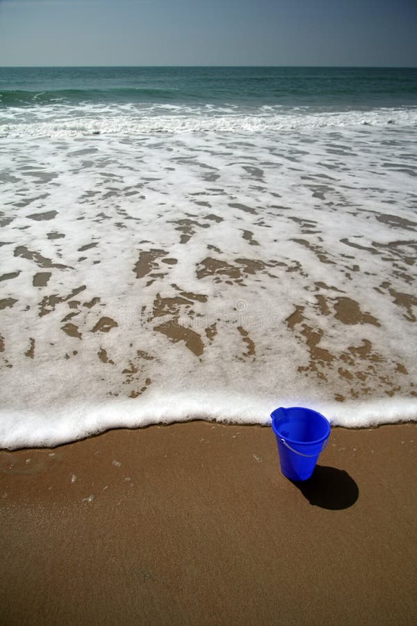 Blue pail stock image. Image of pail, bucket, handle, container - 2209679