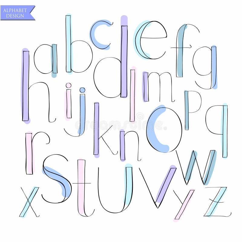 Font; Alphabet; Letter; Lettering; Script; Vector; Hand; Brush; Stock ...