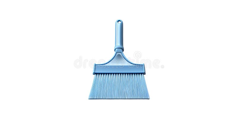 Blue Paint Brush Isolated on Transparent Background Stock Photo - Image ...