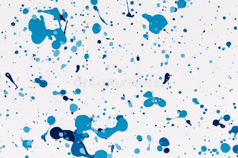 Blue Paint Drops Texture Background Blue Color Stock Image - Image of ...