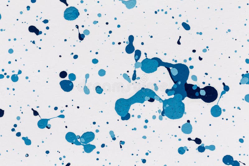 Blue Paint Drops Texture Background Blue Color Stock Photo - Image of ...