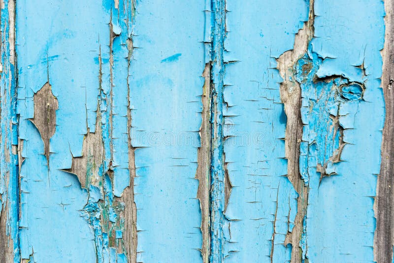 Blue Paint Flaking Off Wooden Panel Background Stock Photo - Image of ...
