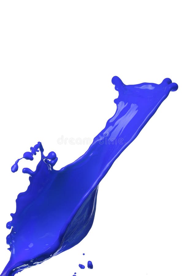 Blue Paint Splash stock photo. Image of flowing, fresh - 55723806