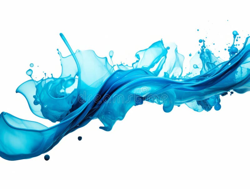 Blue Paint Splash on Black Background Stock Photo - Image of light ...