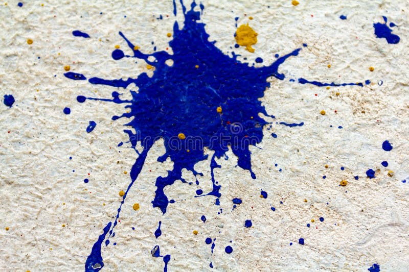 Blue paint splashes stock illustration. Illustration of decoration ...