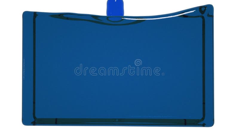 Blue Paint Splashes Filling a Container. Clear Liquid Stock Video ...