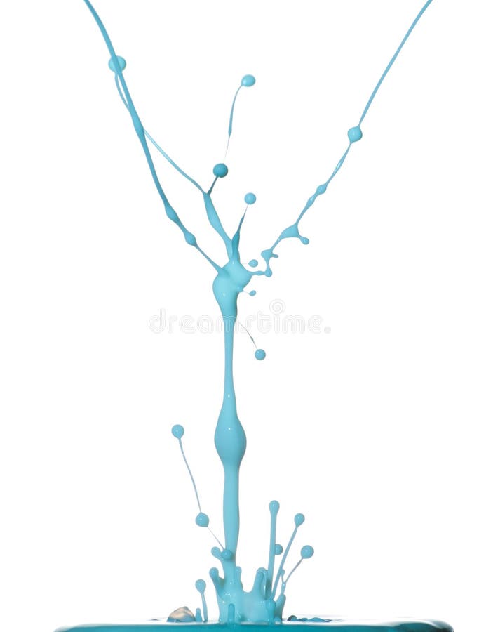 Blue paint splashing stock photo. Image of sound, splashing - 19342112