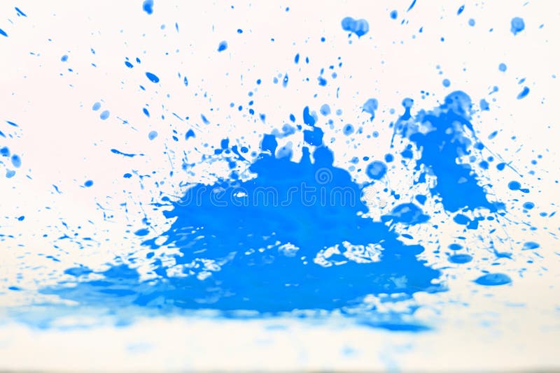 Blue paint splodge stock illustration. Illustration of paint - 2767313