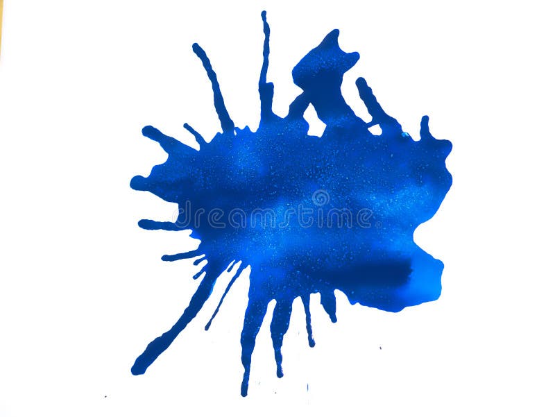 Blue Paint Splatter stock illustration. Illustration of element - 139512127